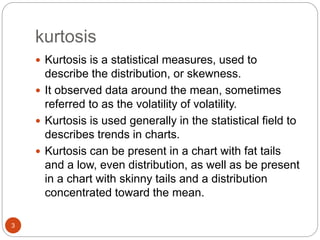 Presentation on kurtosis statistics | PPT