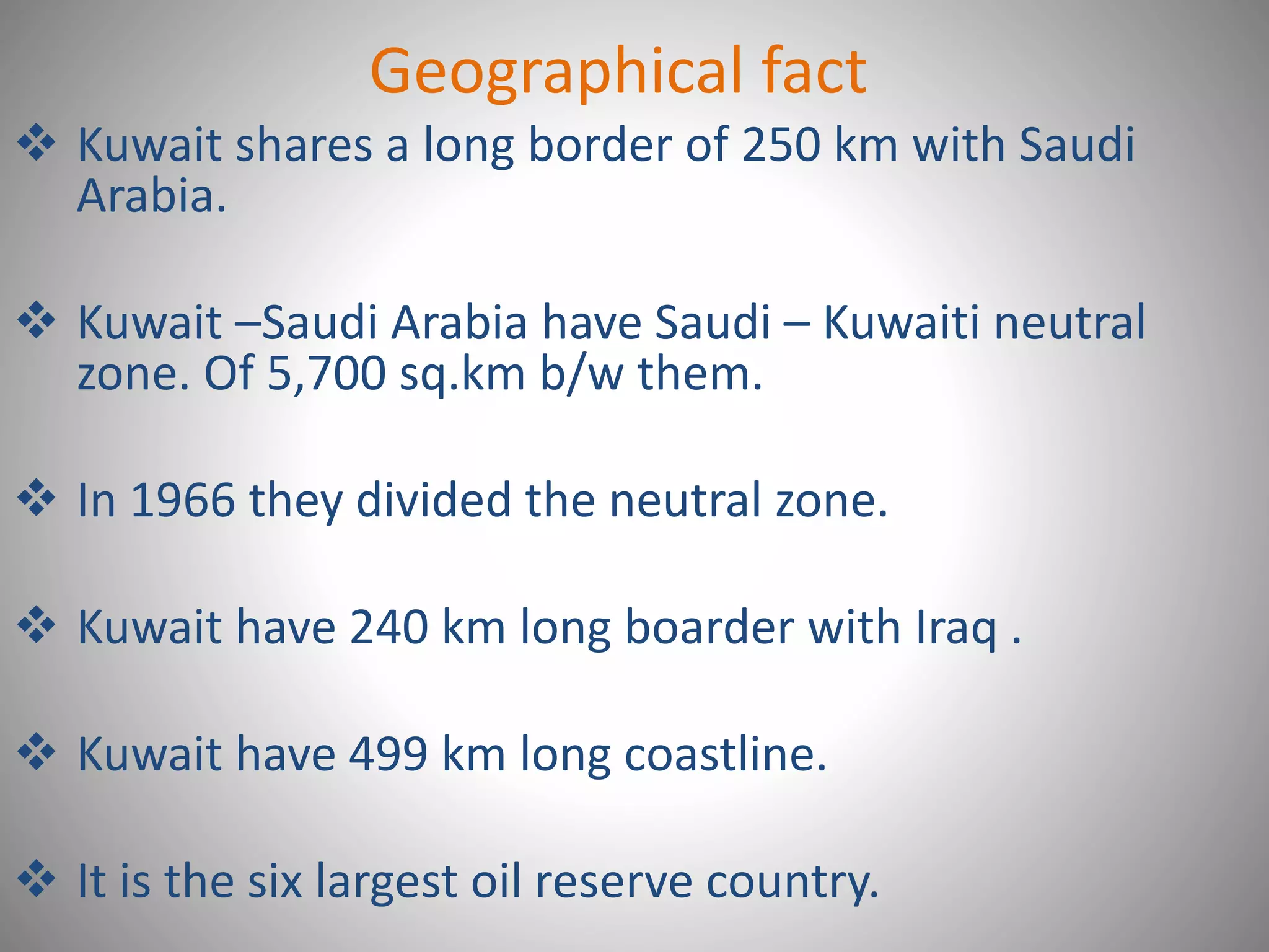 Presentation on kuwait | PPTX