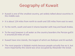 Presentation on kuwait | PPTX