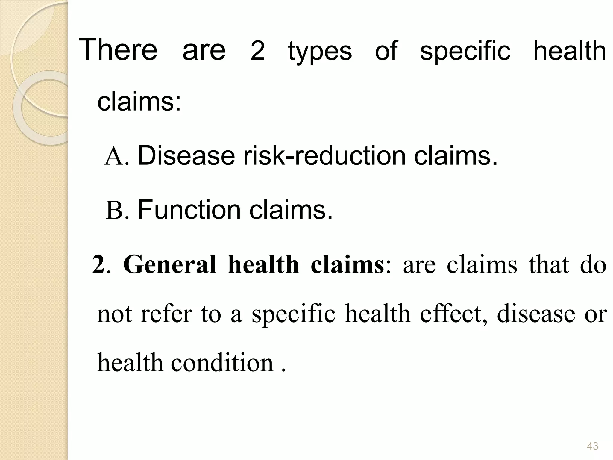 PPT ON NUTRACEUTICAL AND THEIR LABELING | PPTX