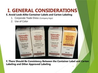 Presentation on Safety Consideration during Labeling design | PPTX