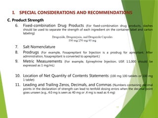 Presentation on Safety Consideration during Labeling design | PPTX
