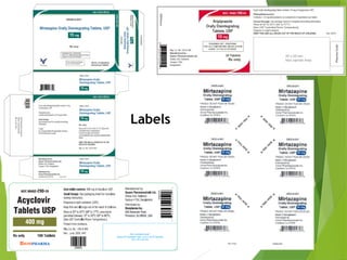 Presentation on Safety Consideration during Labeling design | PPTX