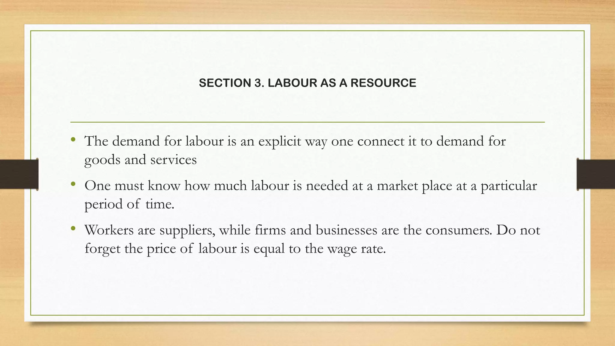 PRESENTATION LABOUR ECONOMICS BY DR. JULIUS KWAKU KATTAH | PDF