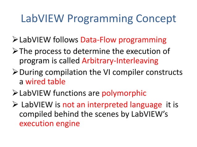 Presentation on LabVIEW Basics | PPTX | Programming Languages | Computing