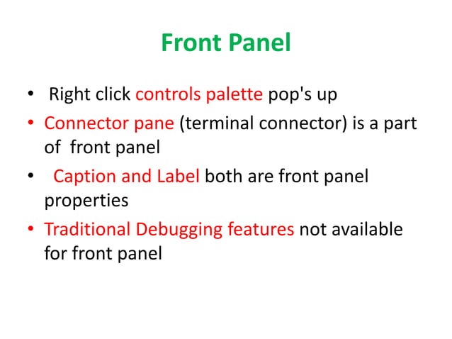 Presentation on LabVIEW Basics | PPTX | Programming Languages | Computing