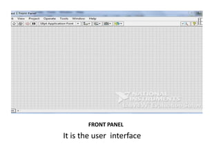Presentation on LabVIEW Basics | PPTX