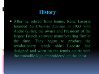 Lacoste brand analyses presentation full N final | PPTX