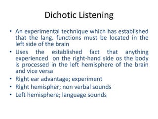 Presentation on language and the brain | PPT