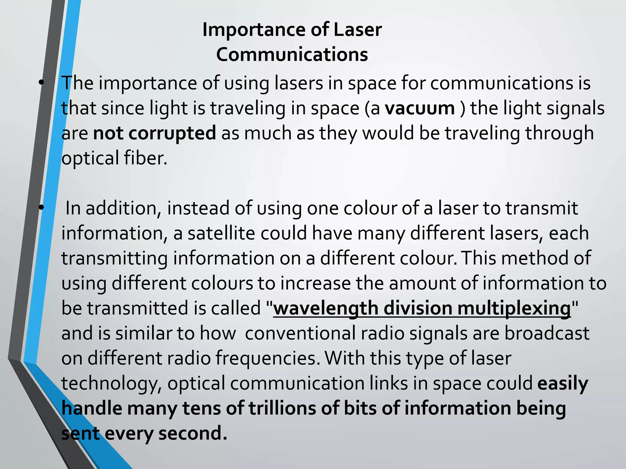 Presentation on laser application | PPT