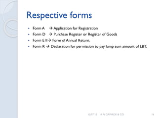 Presentation on lbt (local body tax) | PDF