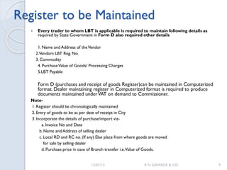 Presentation on lbt (local body tax) | PDF
