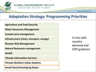 GEF Adaptation Program Accessing Financing from the Least Developed ...