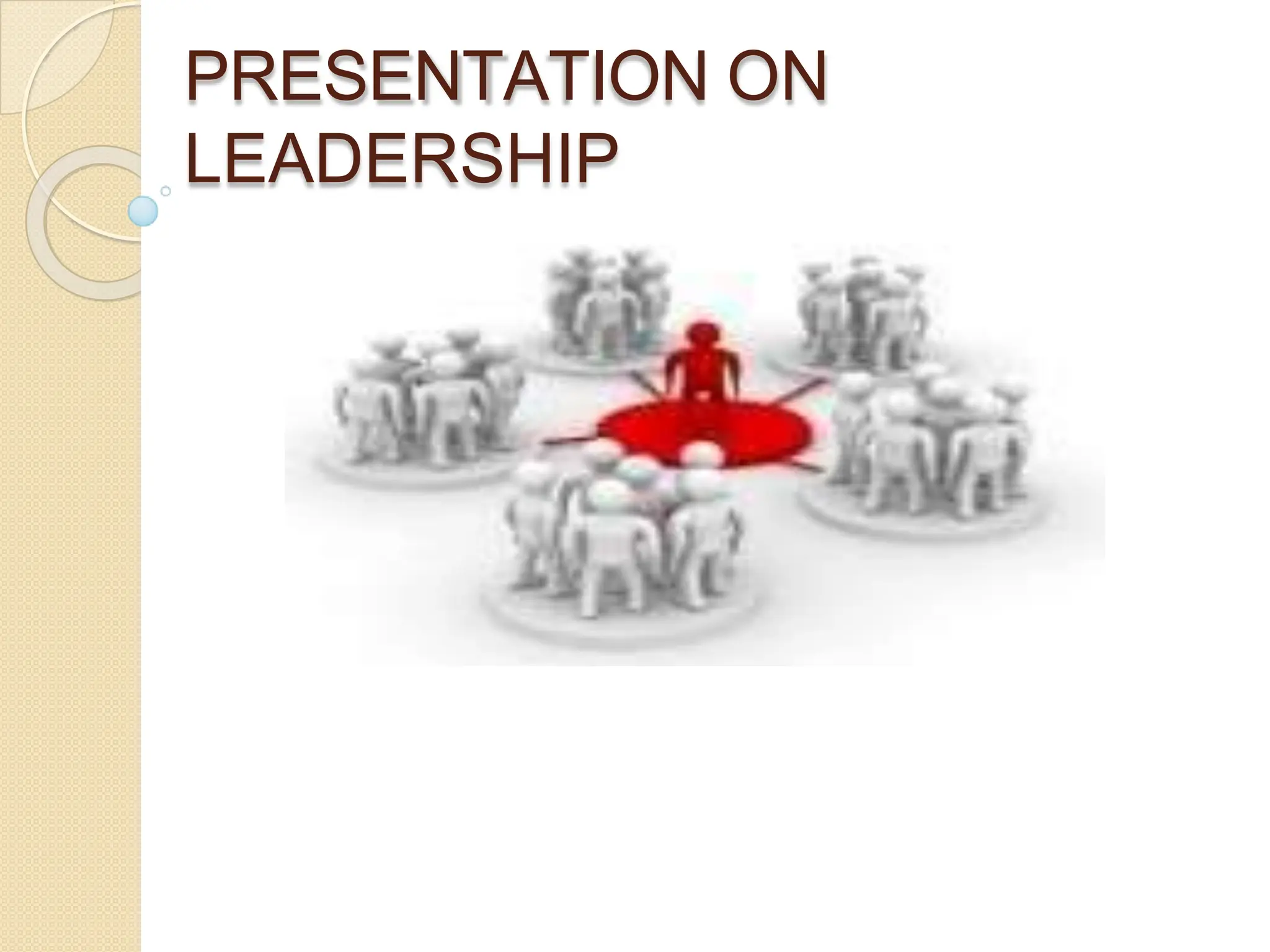 presentation on leadership with its theories and styles | PPTX