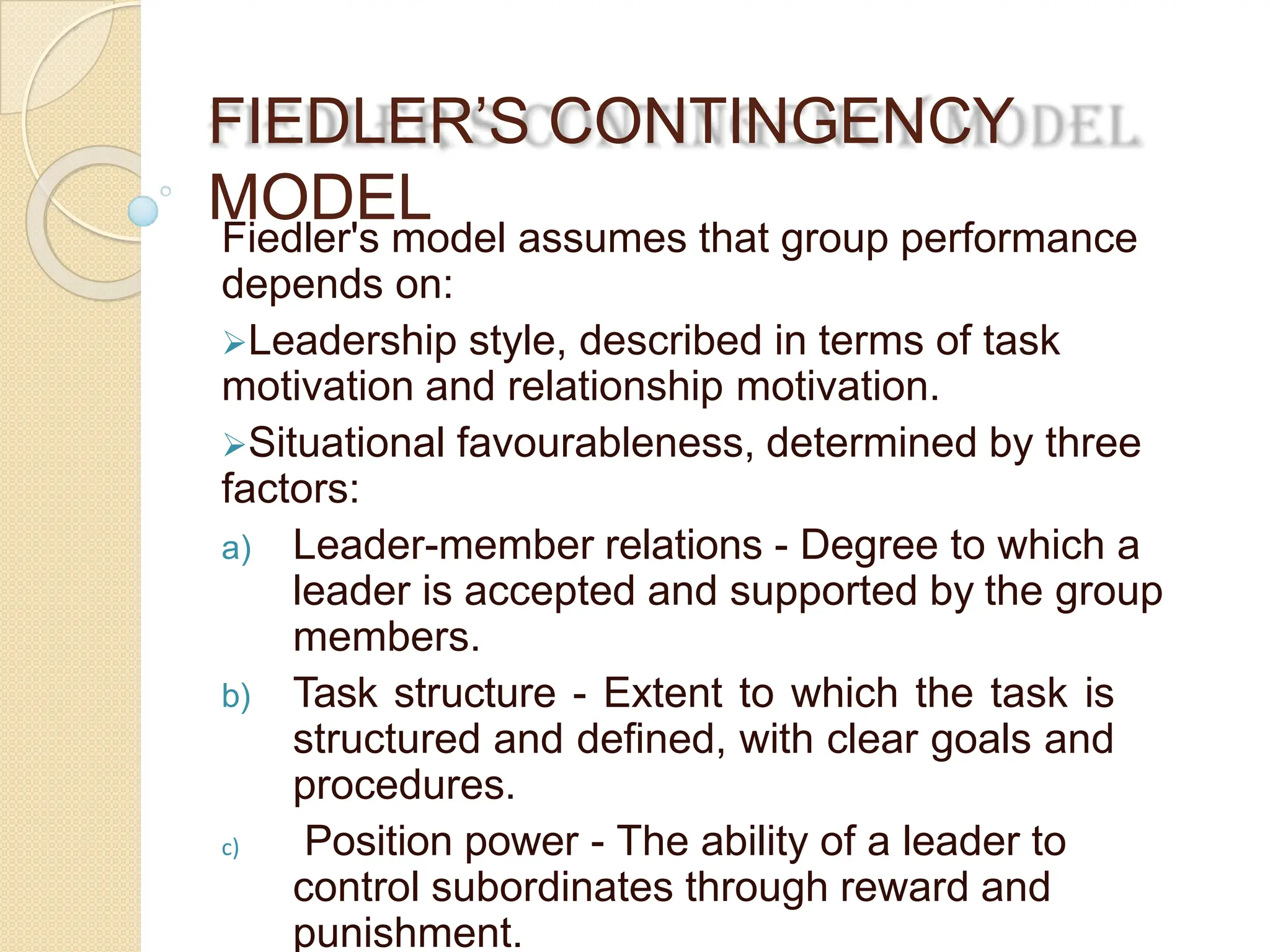 presentation on leadership with its theories and styles | PPTX