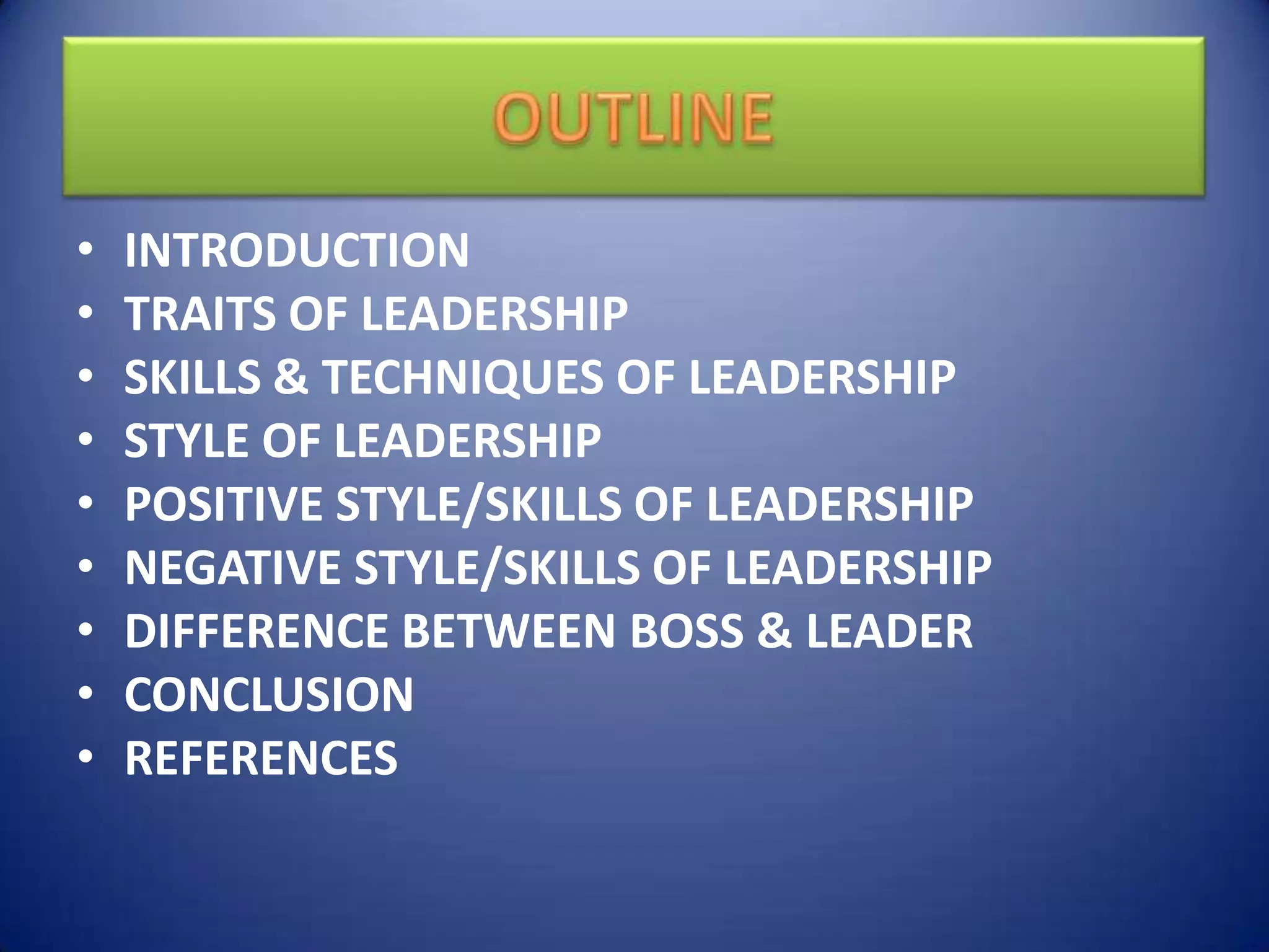 Presentation On Leadership A Conceptual Framework Pptx
