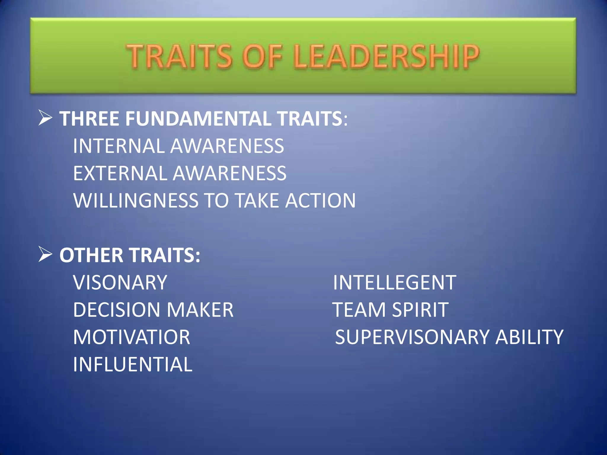 Presentation On Leadership A Conceptual Framework Pptx