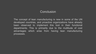 Presentation on lean manufacturing | PPTX