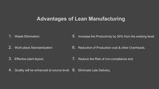 Presentation on lean manufacturing | PPTX