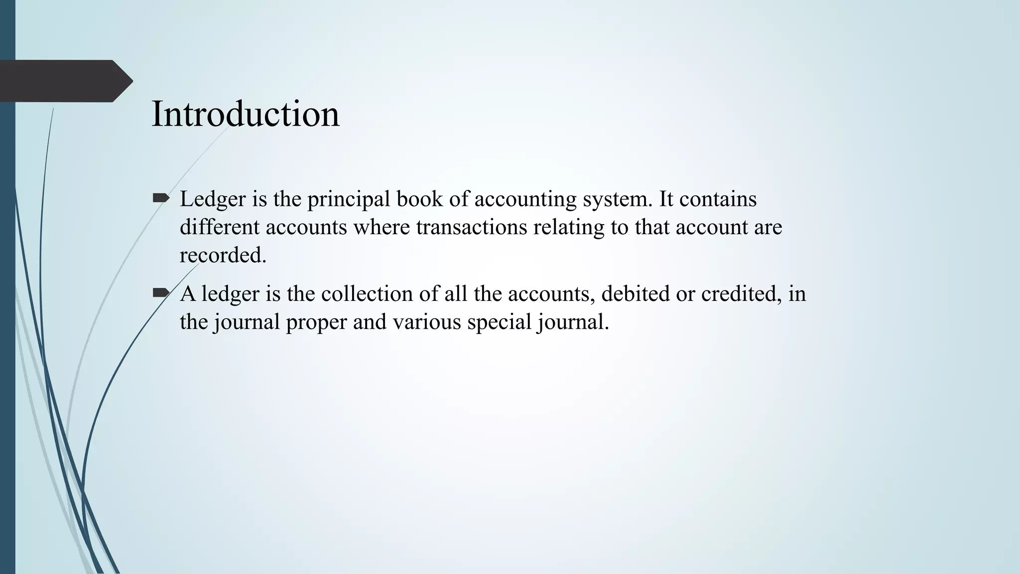 Presentation on ledger account | PPTX