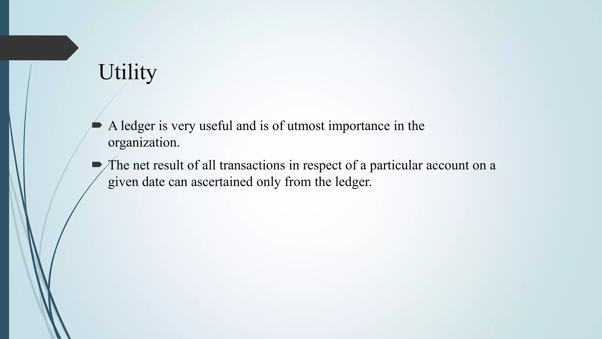 Presentation on ledger account | PPTX
