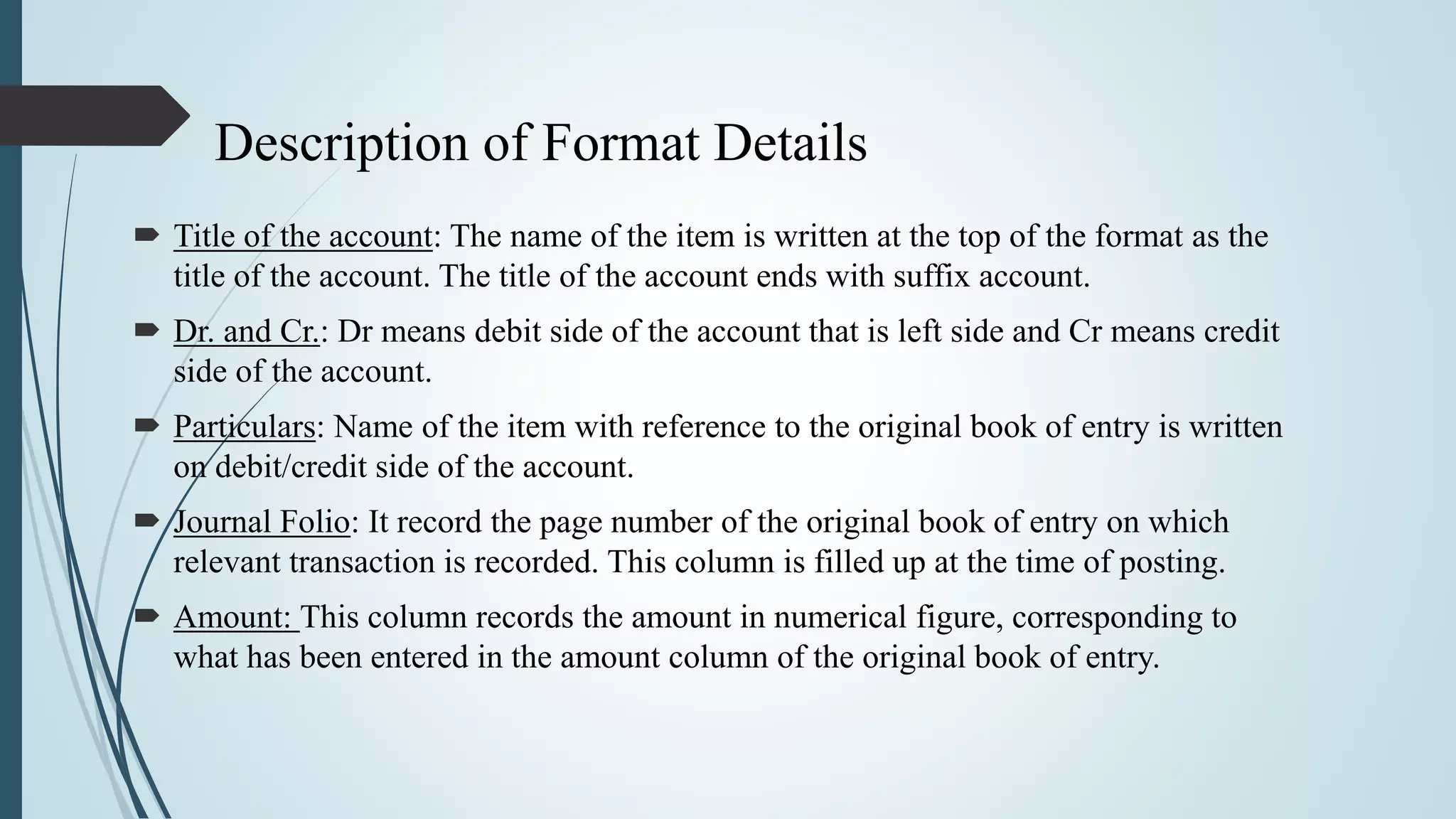 Presentation on ledger account | PPTX