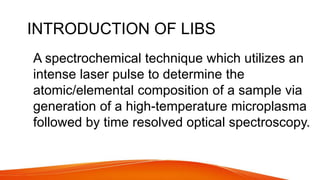 Elemental Analysis of Spinach Using LIBS | PPT