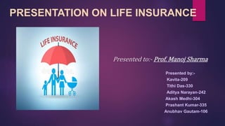 PRESENTATION ON LIFE INSURANCE (1).pptx