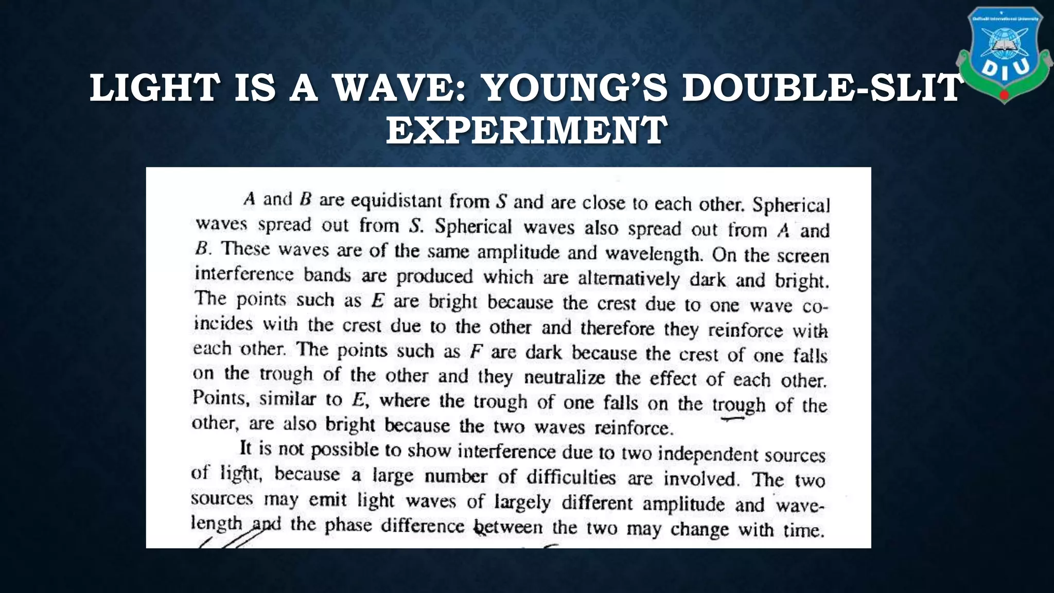 Presentation on lights [ physics ] | PPTX