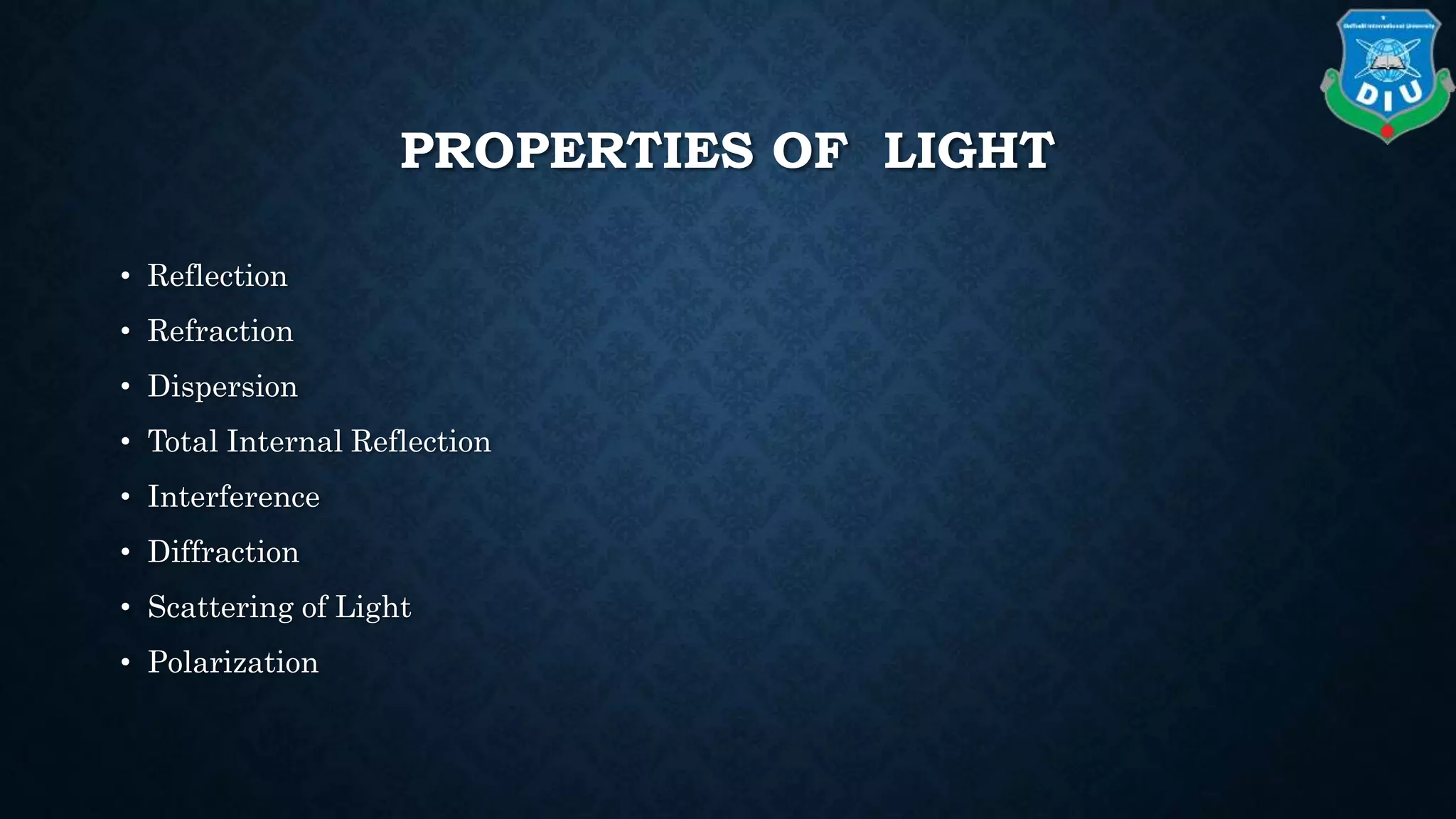Presentation on lights [ physics ] | PPTX