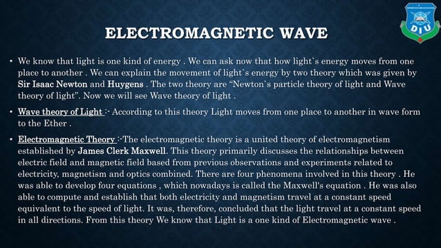 Presentation on lights [ physics ] | PPTX