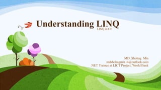 Understanding LINQ in C# | PPTX