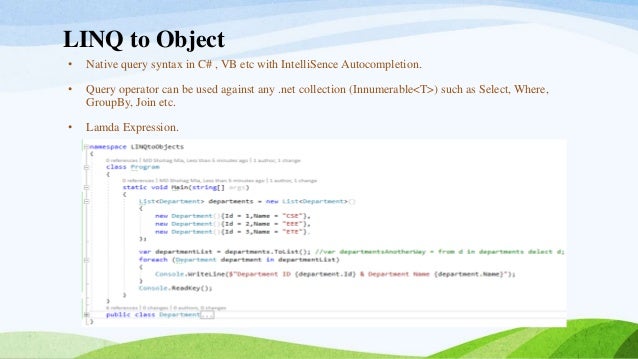 Understanding Linq In C