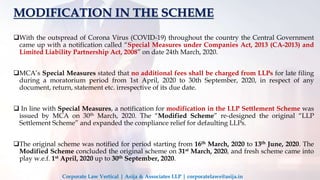 Presentation on llp settlement scheme, 2020 | PPTX