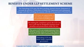 Presentation on llp settlement scheme, 2020 | PPTX