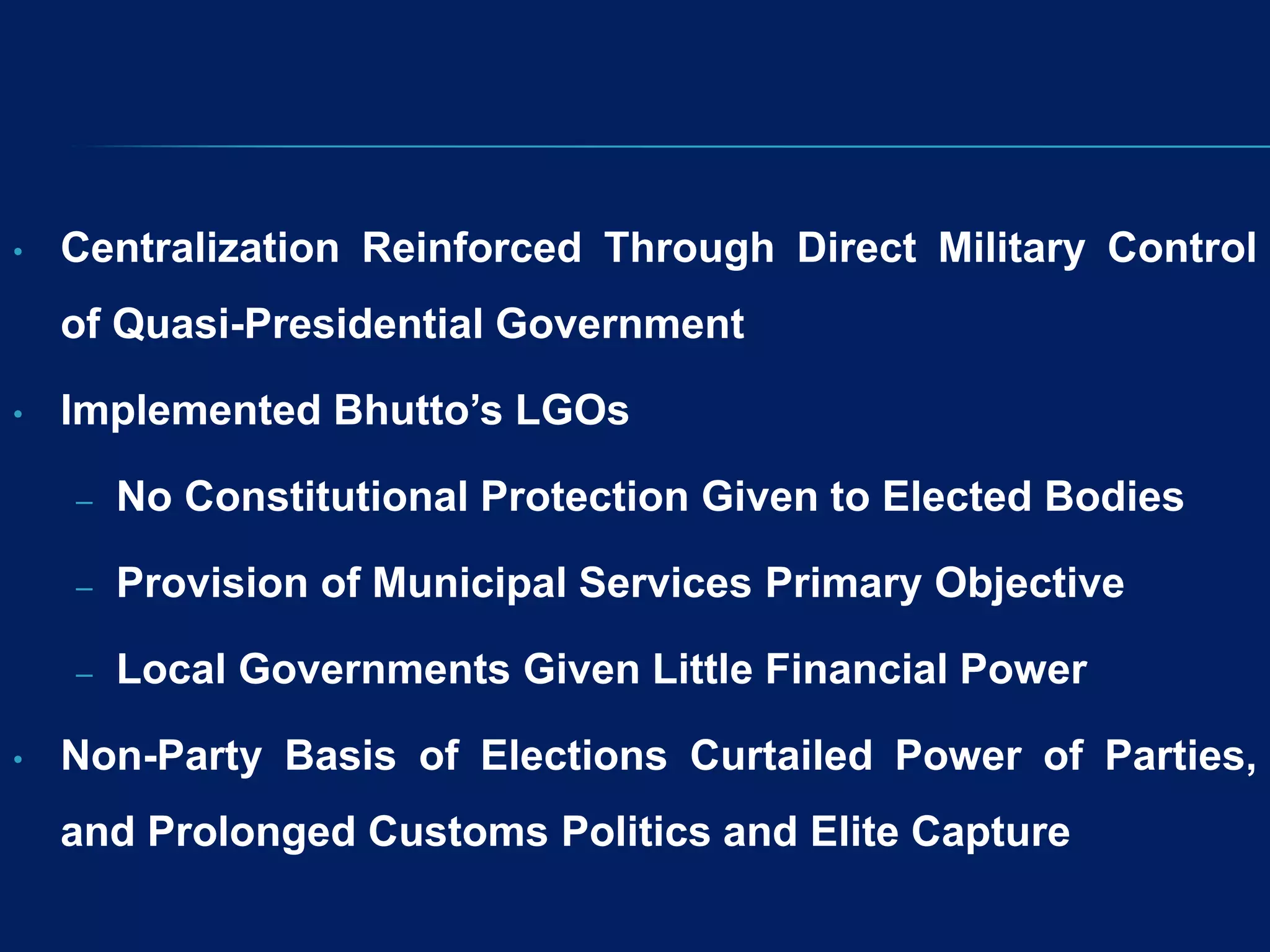 Local Government System in Pakistan | PPTX