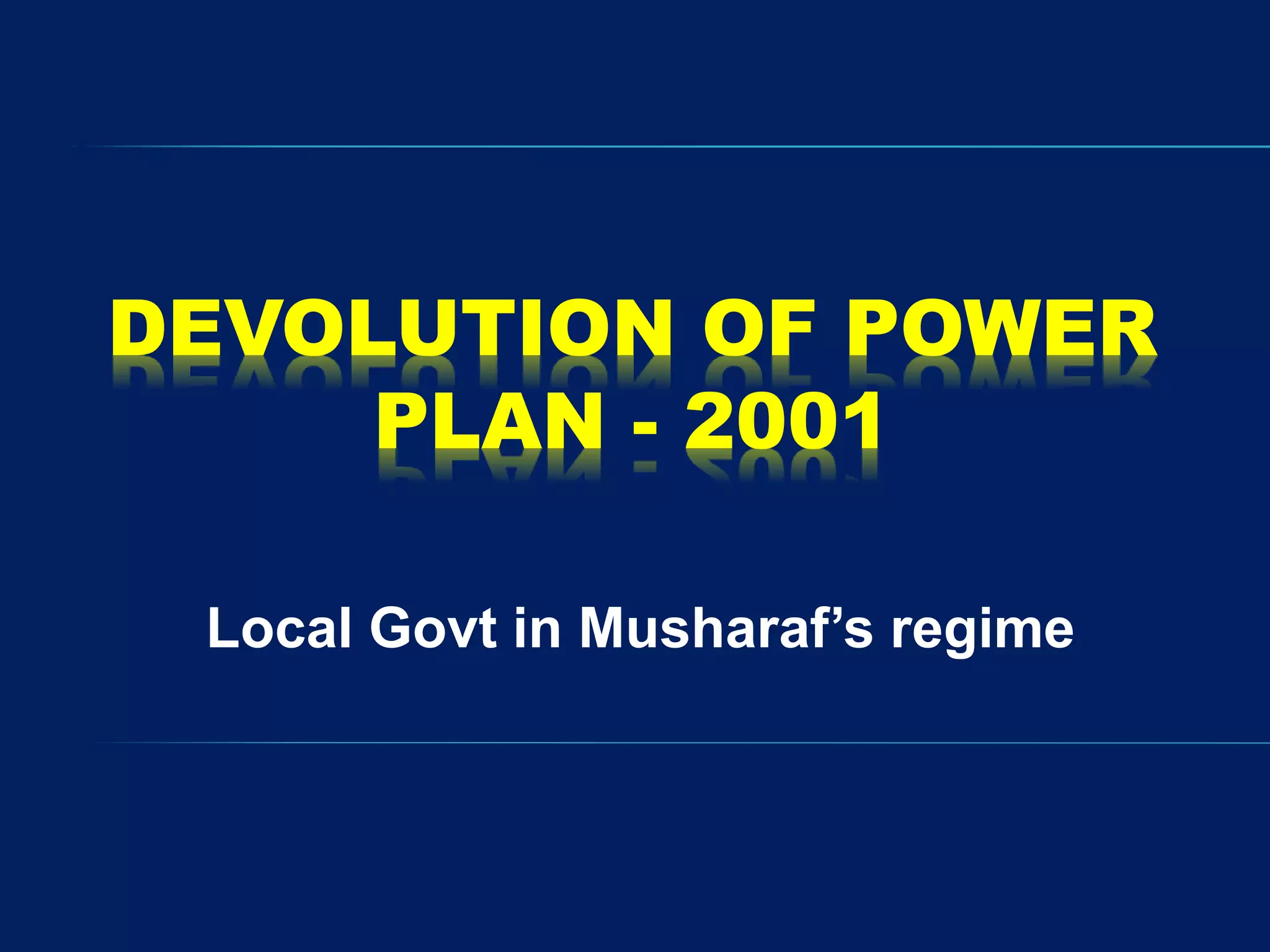 Local Government System in Pakistan | PPTX