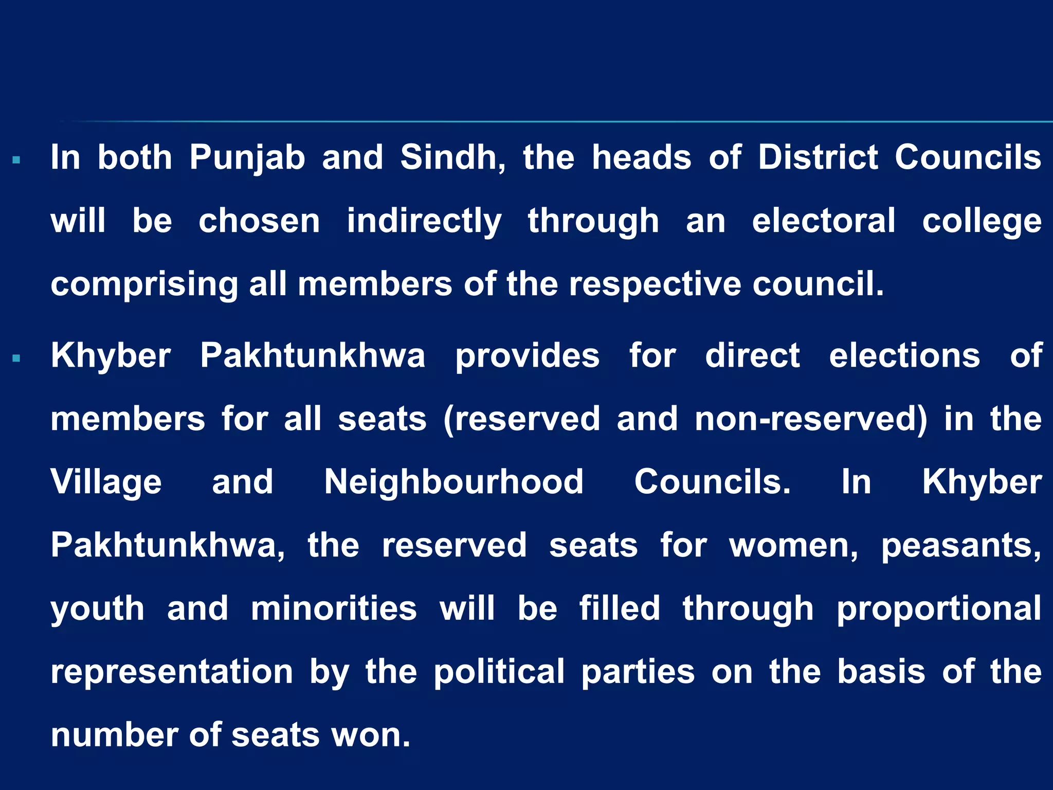Local Government System in Pakistan | PPTX