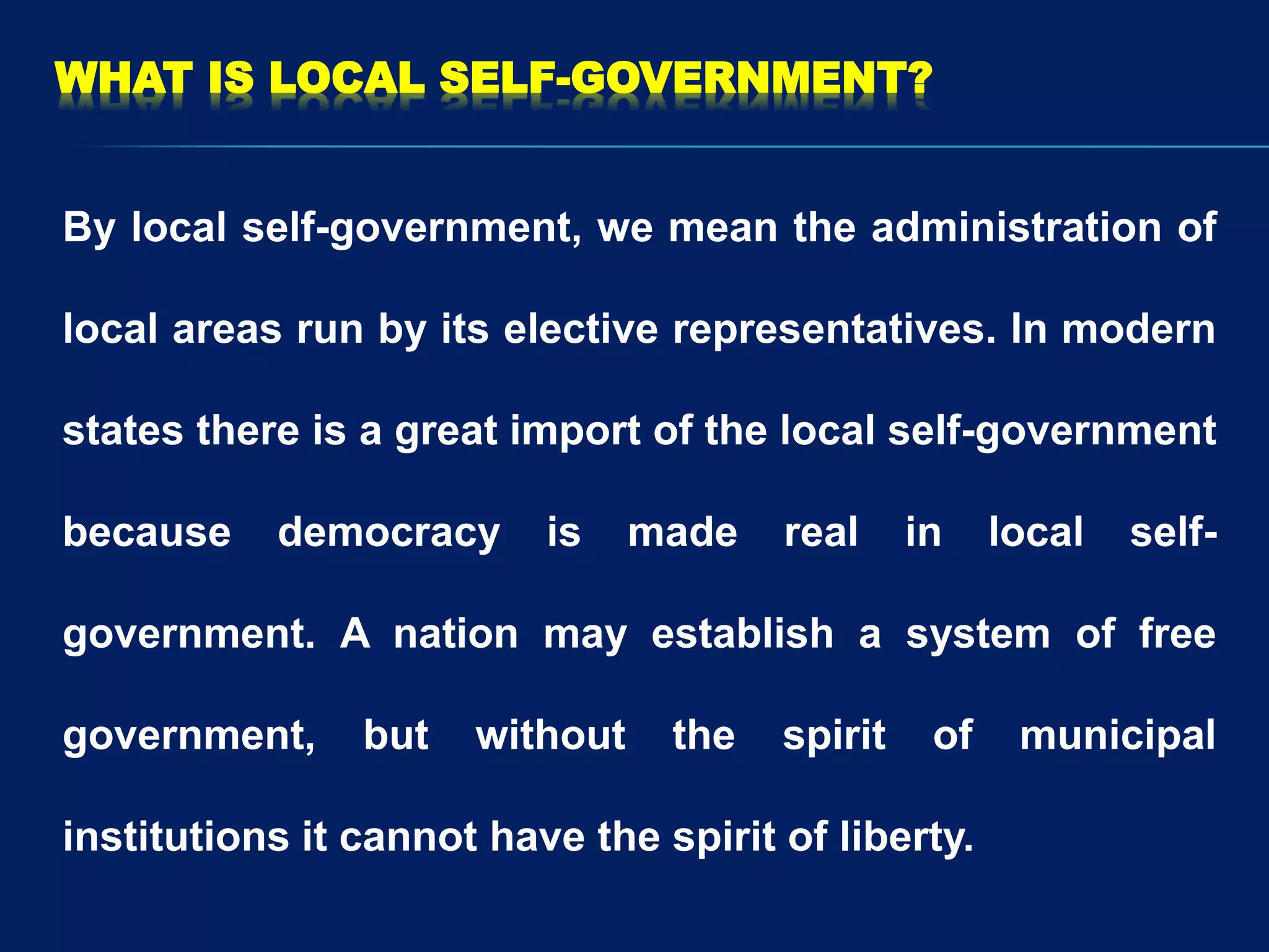 Local Government System in Pakistan | PPTX