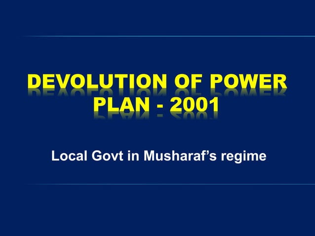 Local Government System in Pakistan | PPTX | Civic affairs | Politics