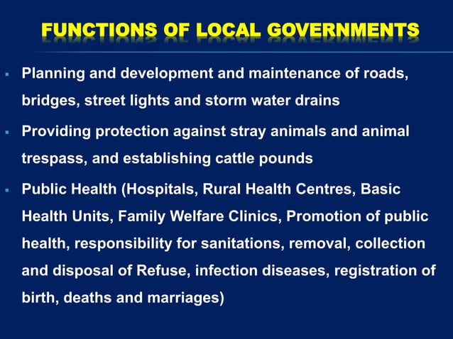 Local Government System in Pakistan | PPTX | Civic affairs | Politics