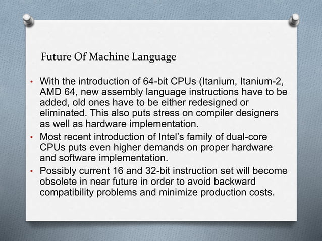 Machine Level Language | PPTX