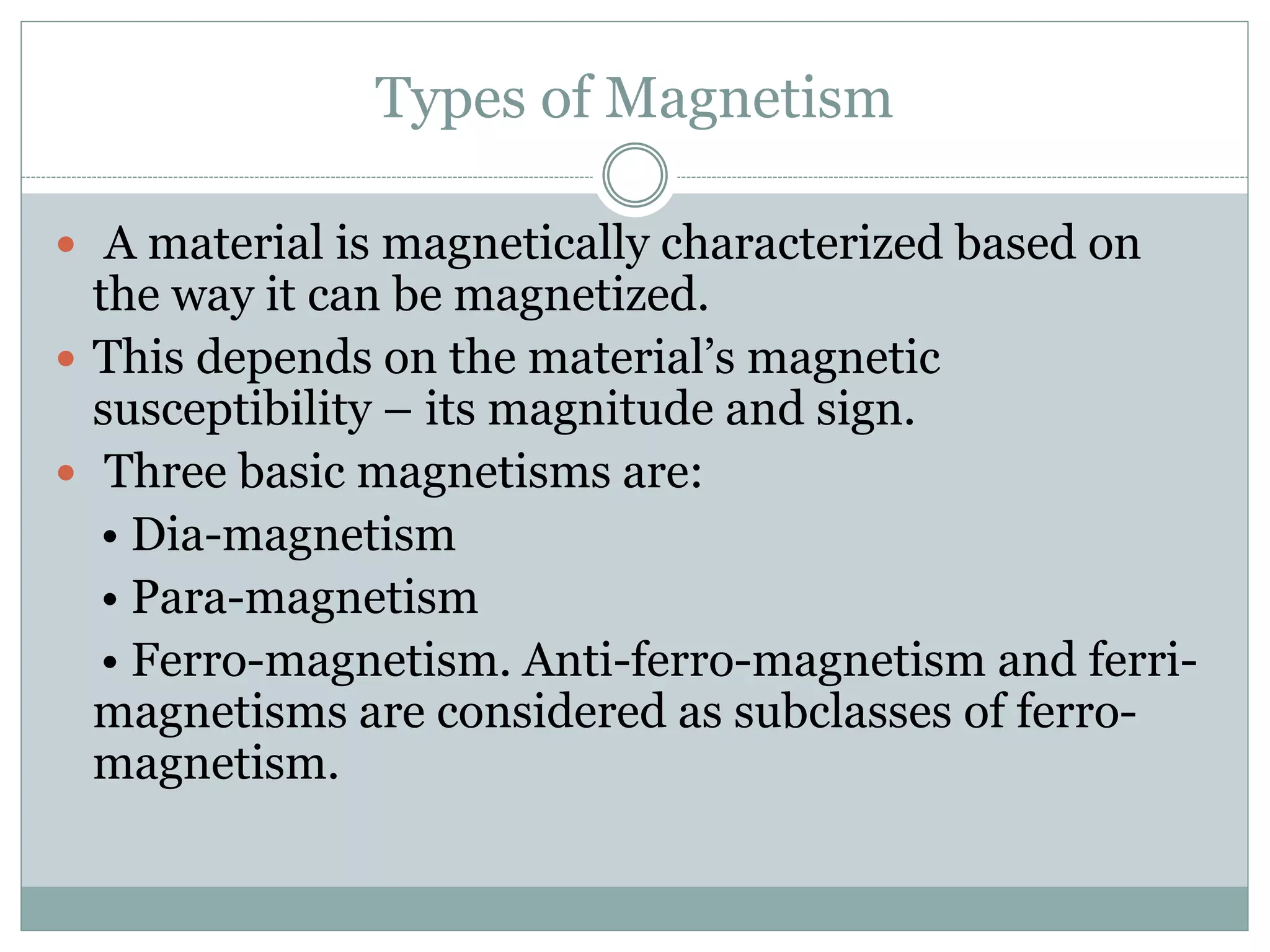 Presentation on magnetism | PPTX