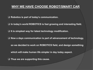 A presentation on obstacle avoiding robot | PDF