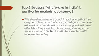 Presentation on Make in India | PPTX
