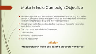 Presentation on Make in India | PPTX