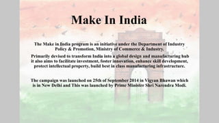 Presentation on make in india | PPTX
