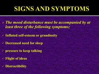 Presentation on mania | PPTX