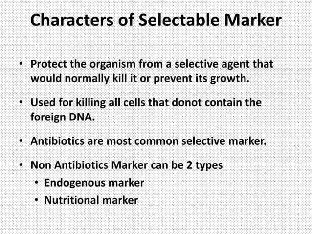 Presentation on marker genes | PPTX