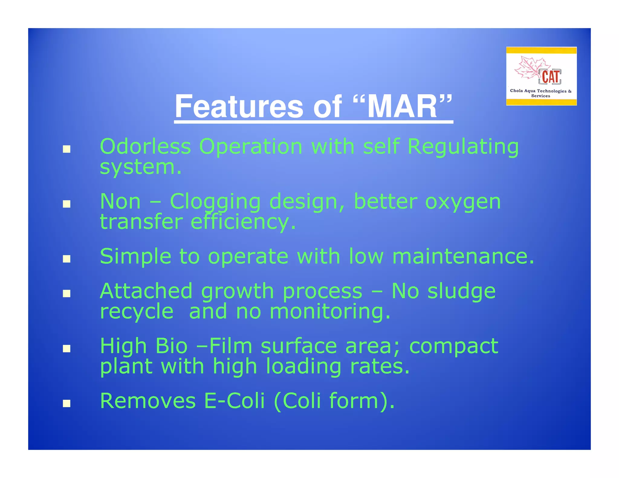 Presentation On Mar Type sewage treatment plant | PPT
